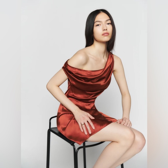 Reformation | Dresses | Alanis Silk Dress Size 6 In Color Oxide | Poshmark